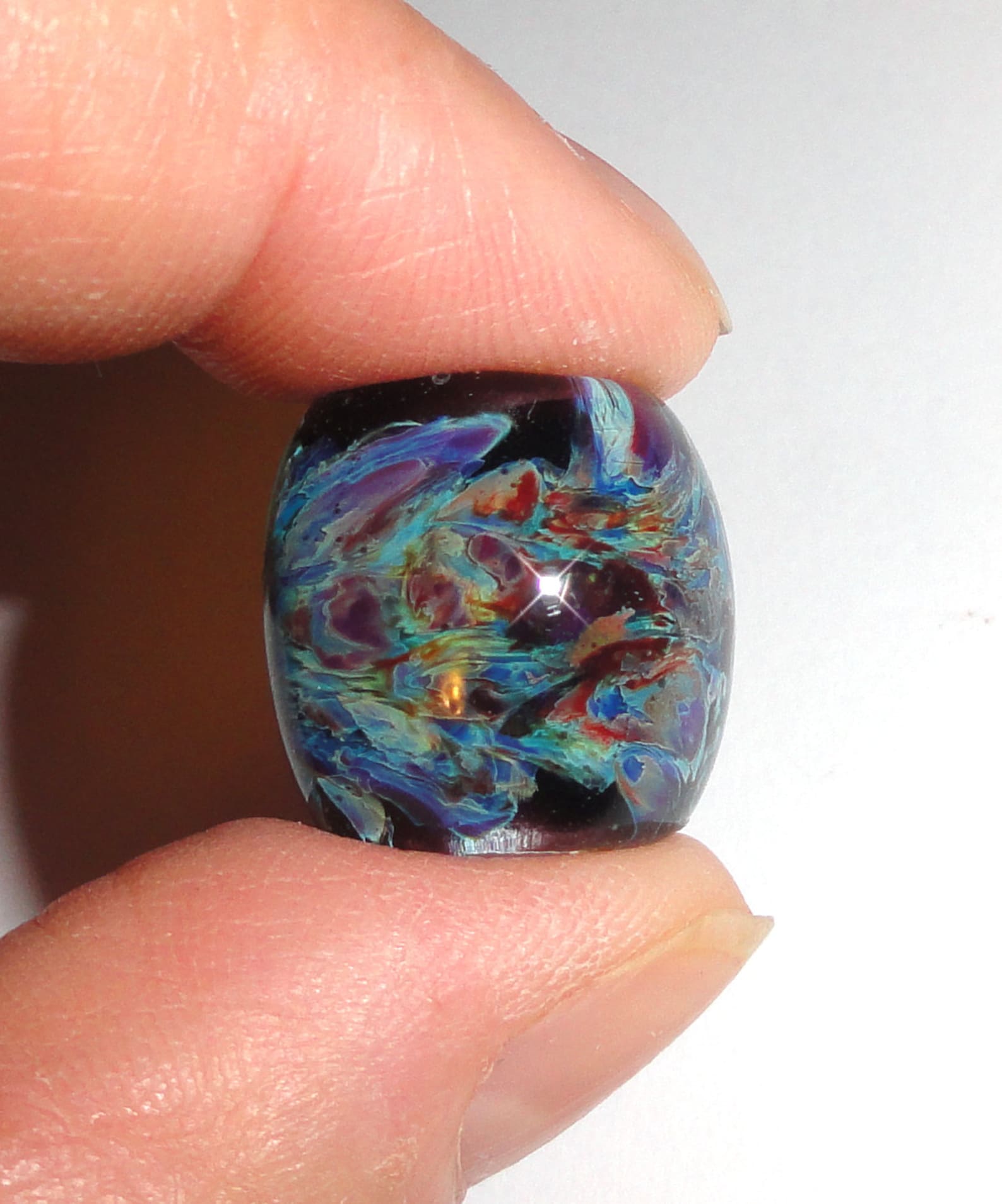 Dreaded Storm.. Handmade Lampwork Glass Beads Dreadlock Dread 5mm, 8mm ...