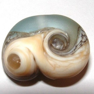 SAND and SURF.... Set of 7 Handmade Lampwork Sea Beads...water Beach ...