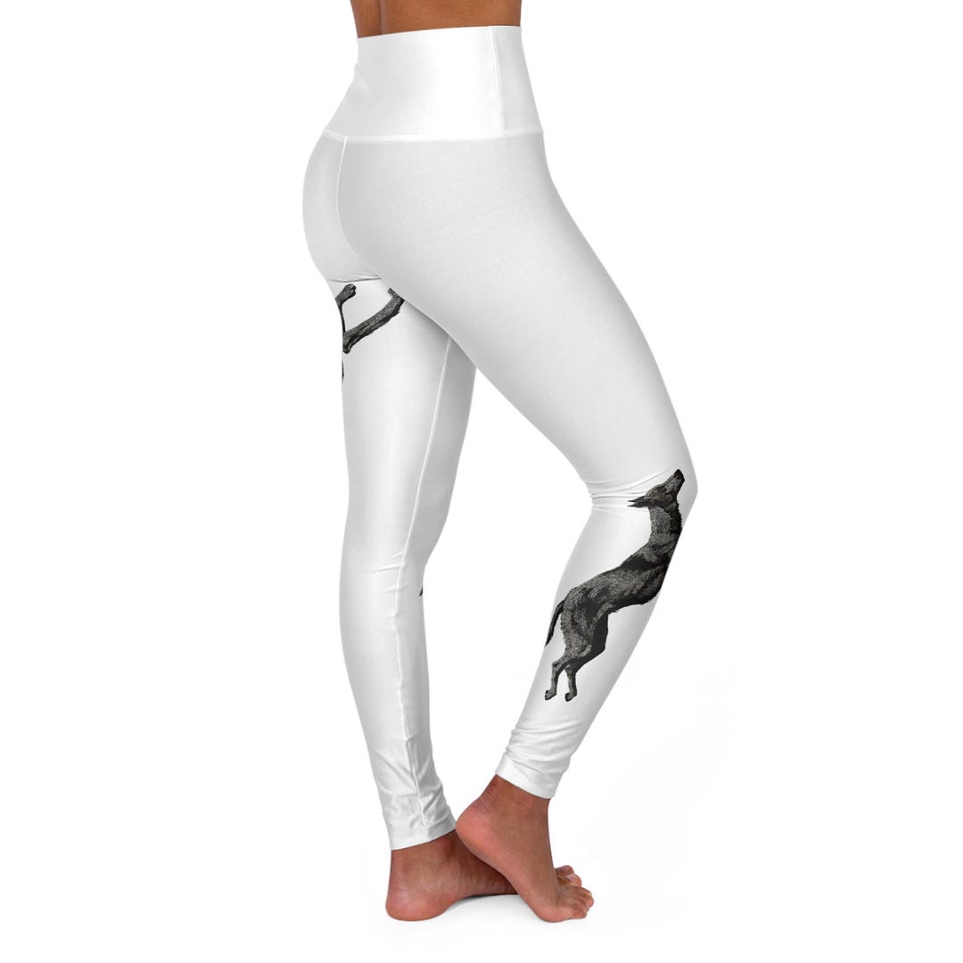 Black Goat Sketch Leggings | High Waisted Yoga Leggings - Etsy