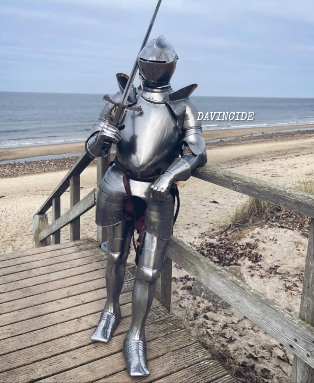 Medieval German Gothic Full Plate Armor Suit Handmade Steel Forged ...
