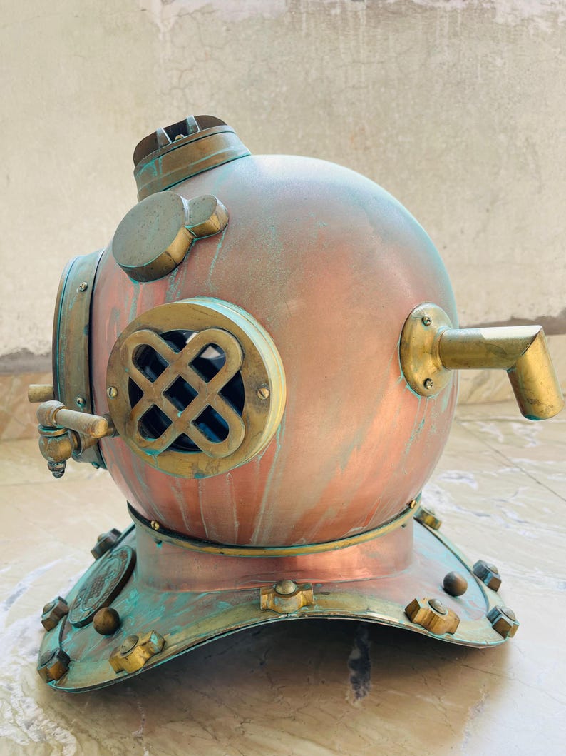 Antique 18"diving Helmet US Navy Mark V Divers Helmet Replica ...