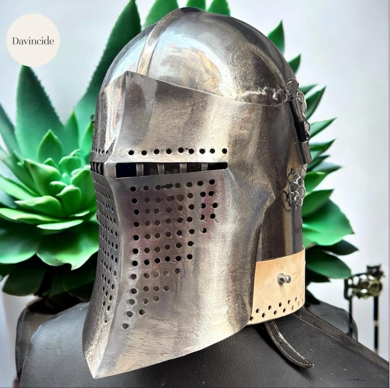 Medieval Roa Bascinet Helmet LARP Knight Armor Helmet | Steel Helmet ...