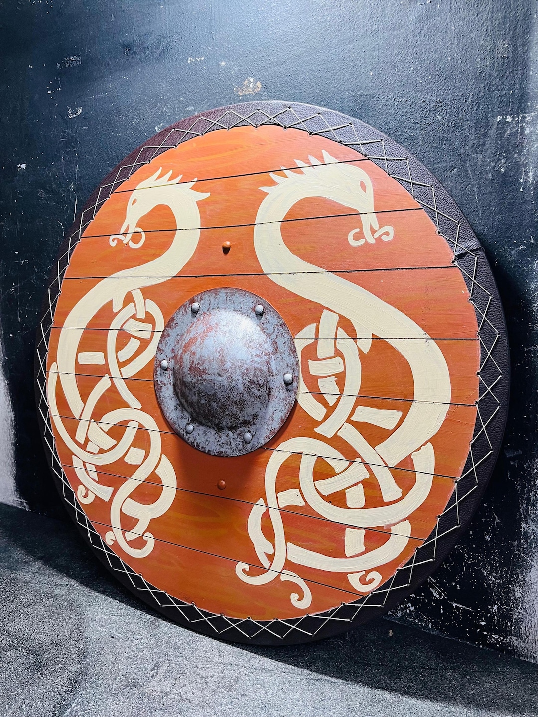 Handmade Painted Viking Wooden Shield - Etsy