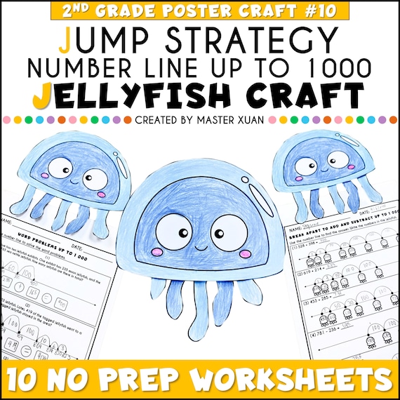 Subtraction Jump Strategy Worksheets
