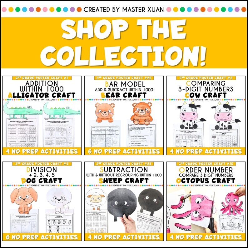 Cute Printable Horse Craft for Kid, Math Worksheets, 2nd Grade Math ...