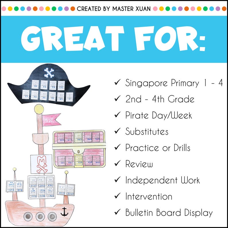 Kids Printable Pirate Ship Hat Mathematics Printables Pirate Crafts for ...