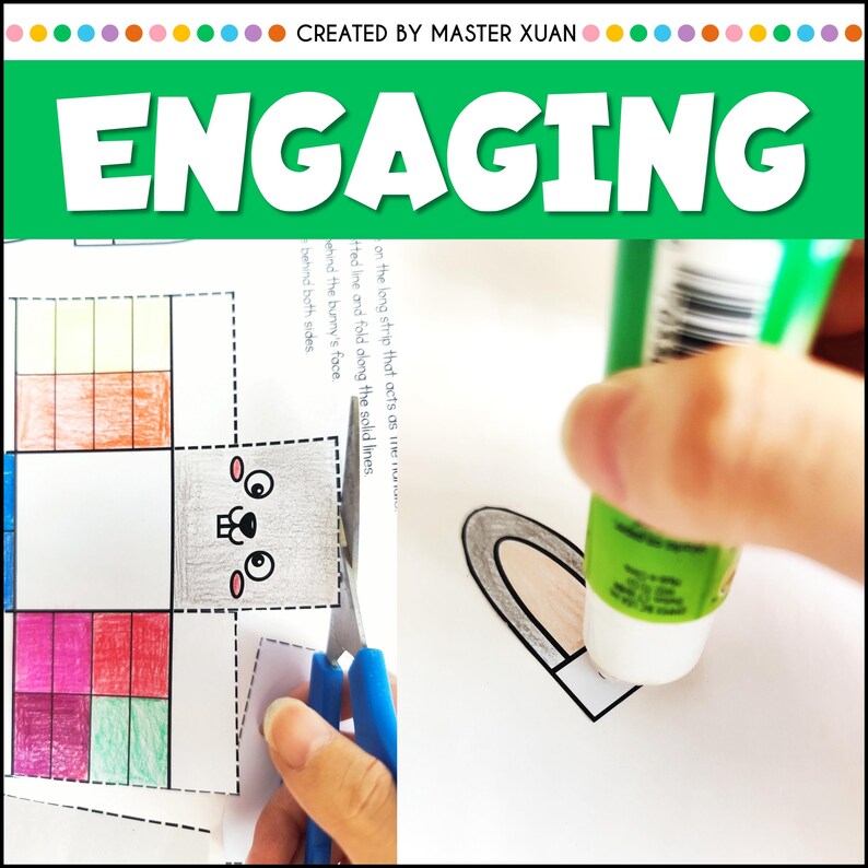 Easter Bunny Basket Printable Spring Math Crafts 3rd 4th Grade ...