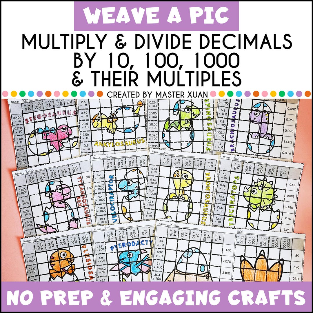 Multiply and Divide by 10 100 1000 Hands on Activities for Kids ...