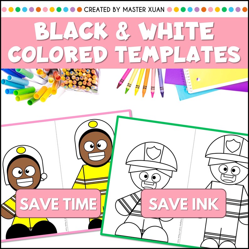 Firefighter Craft for First Grade Math Ordinal Numbers Printable ...