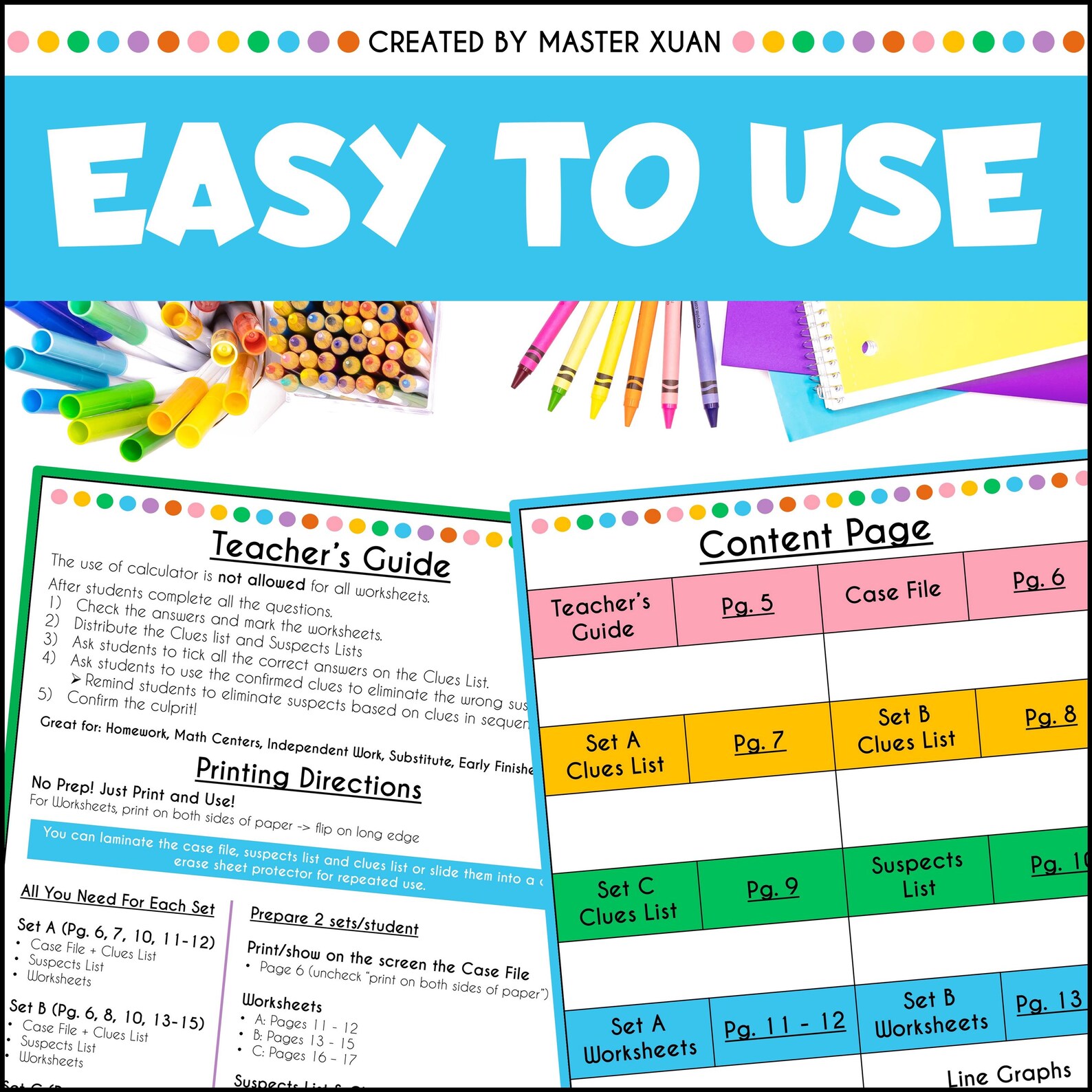 Tables and Graphs Worksheets for 4th Grade Data Analysis Read Charts ...