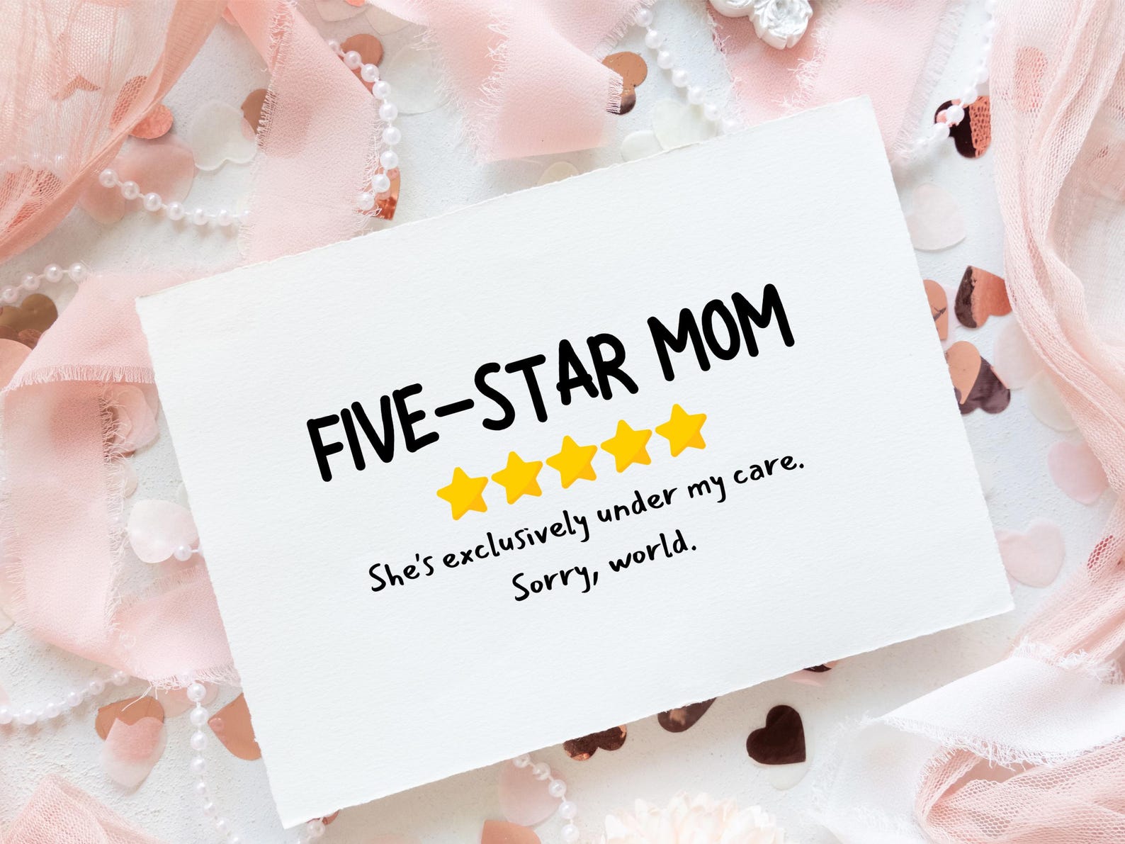 Funny Printable Mother's Day Card for Mom From Child Son Daughter, Best ...