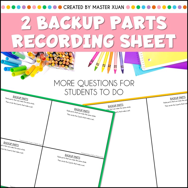 Kindergarten Addition 1st Grade Math Craft Kids Activity, Part Part ...