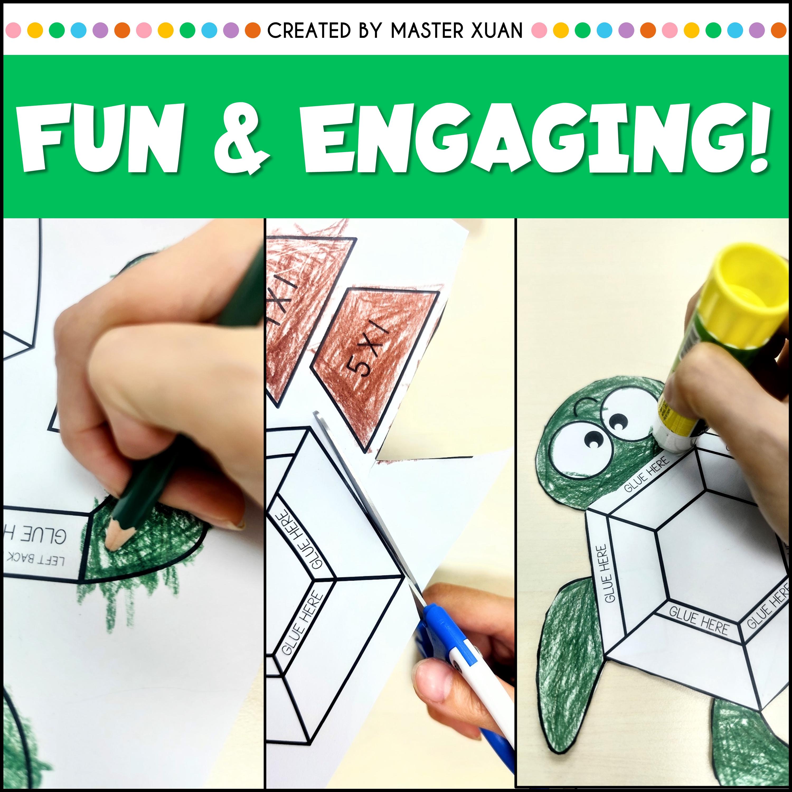 Sea Turtle Multiplication Craft - Fun Printable Math Activity for Kids ...