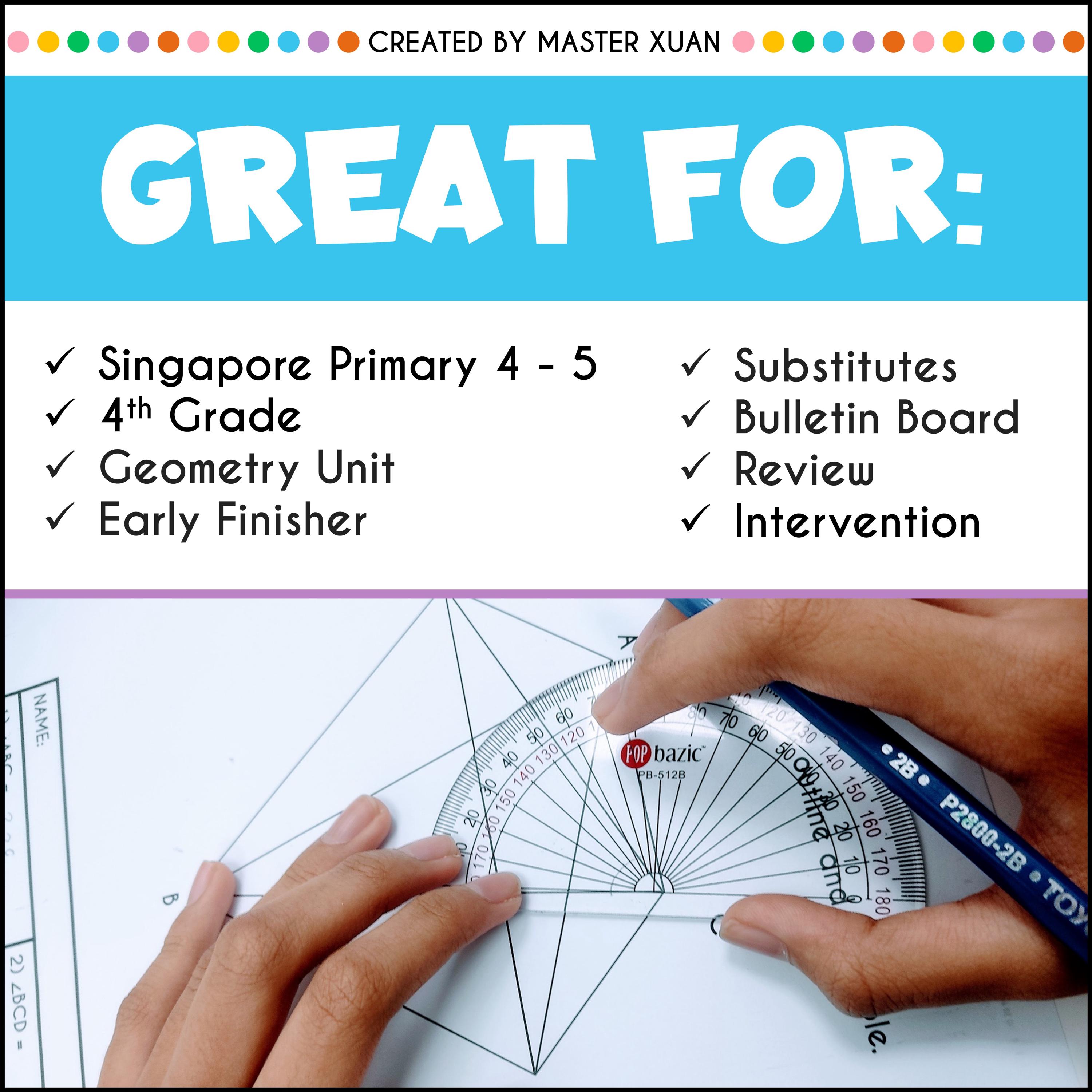Geometry Printable Crafts for Kids Measure Angles Protractor Practice ...