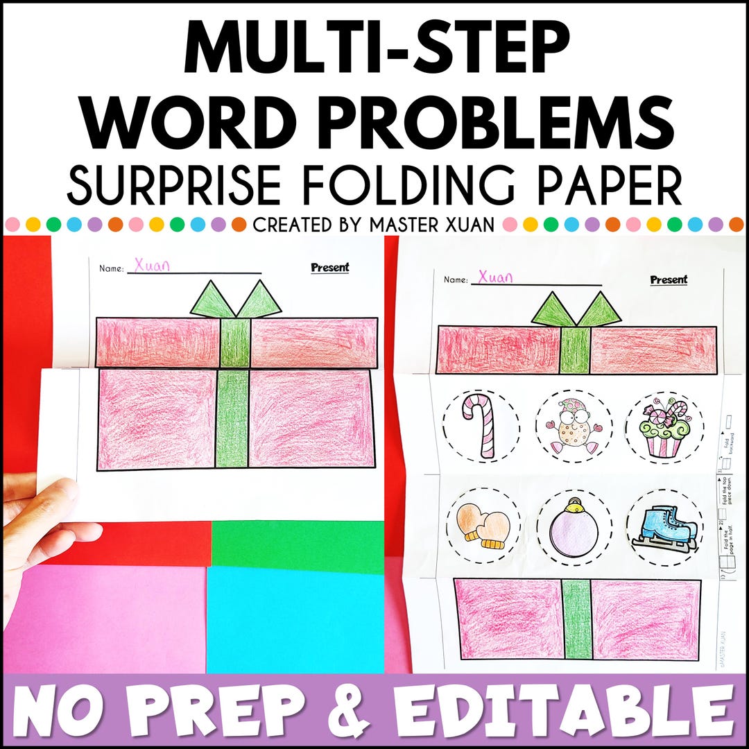 4th Grade Printable Mixed Operations Multi Step Word Problems ...