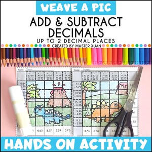 Dinosaur Craft Printables Paper Weave Crafts for Adding and Subtracting ...