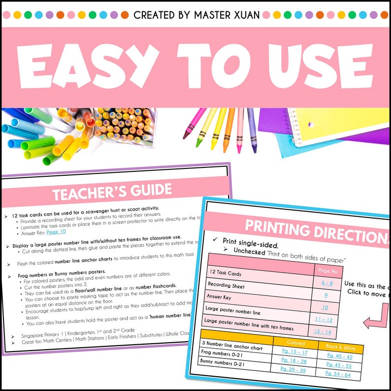 Classroom Number Line Display, Large Printable Number Lines to 20 ...