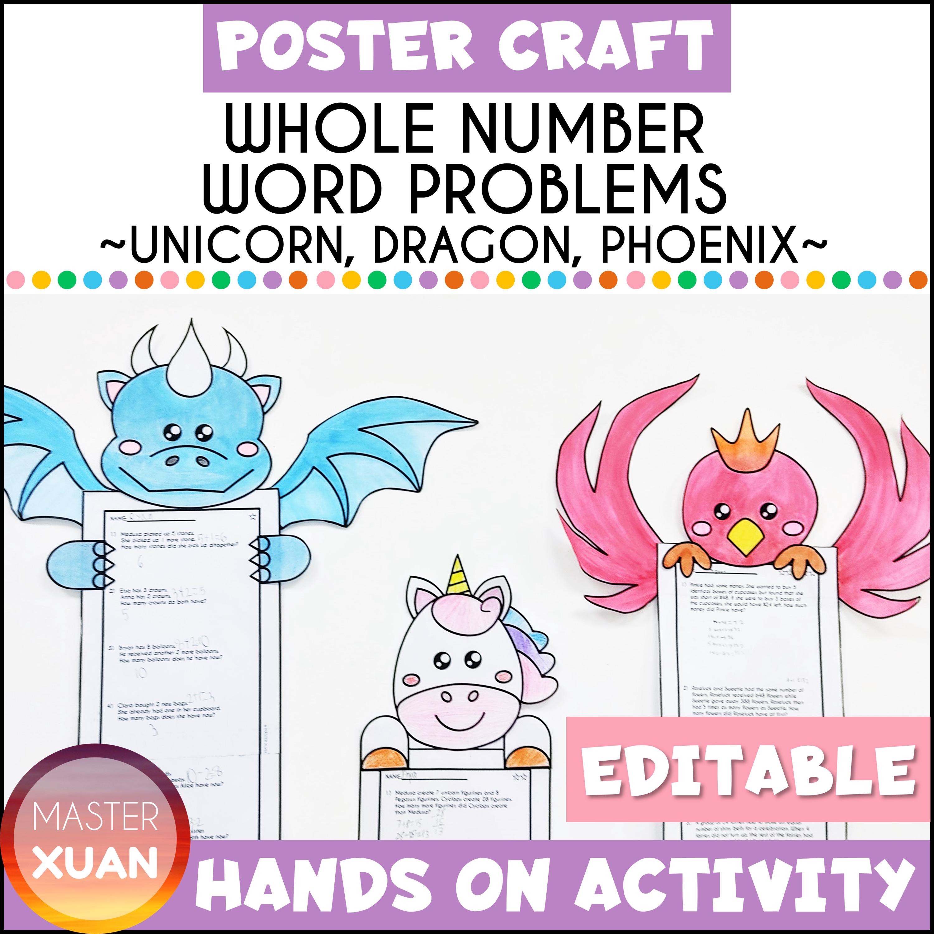 Mythical Creatures Printable Paper Craft for Kids Activities for Four ...