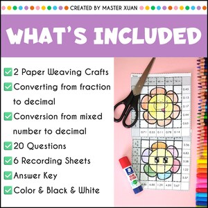 Convert Fractions to Decimals With Long Division Activity With Spring ...