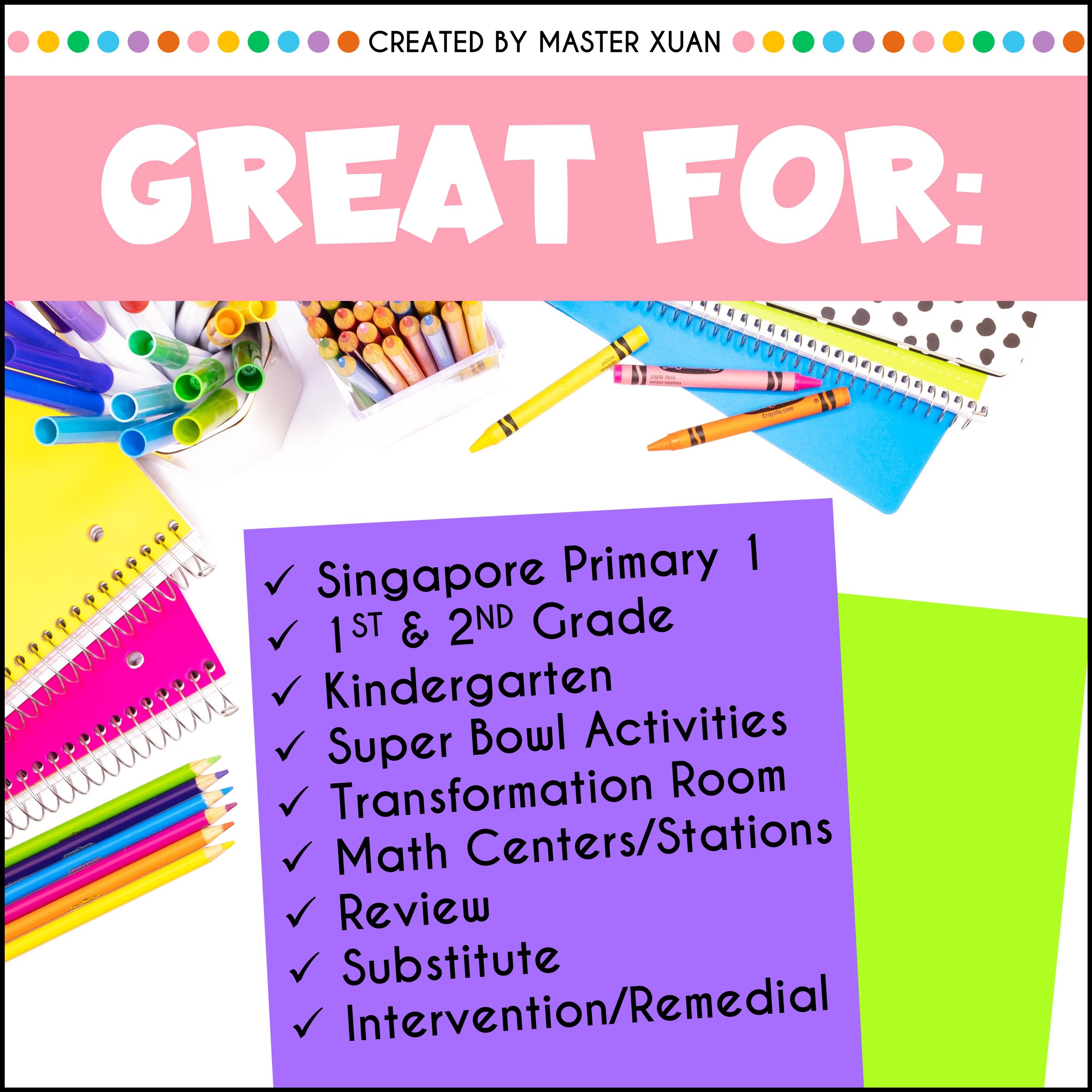 Number Bonds to 100 Sports Craft Printable Activities for First Grade ...
