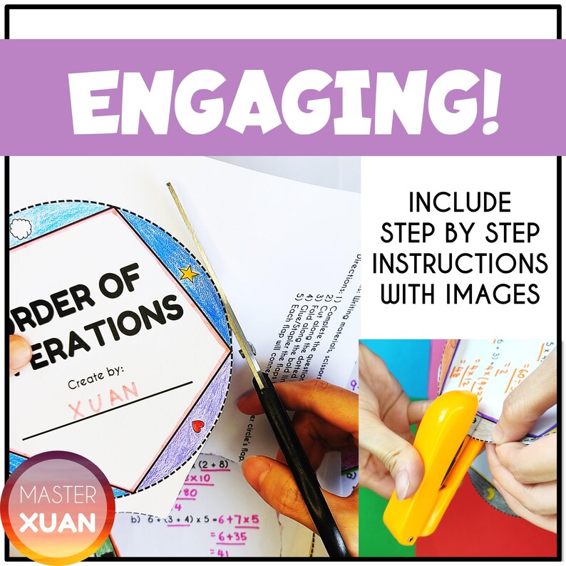 Order of Operations Hands on Activities for 5th Grade Math Worksheets ...