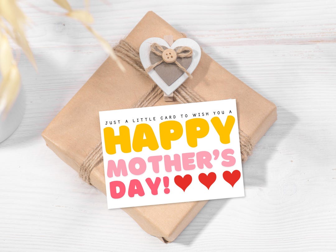 Printable Mother's Day Card for Mom From Child Son Daughter, Greeting ...