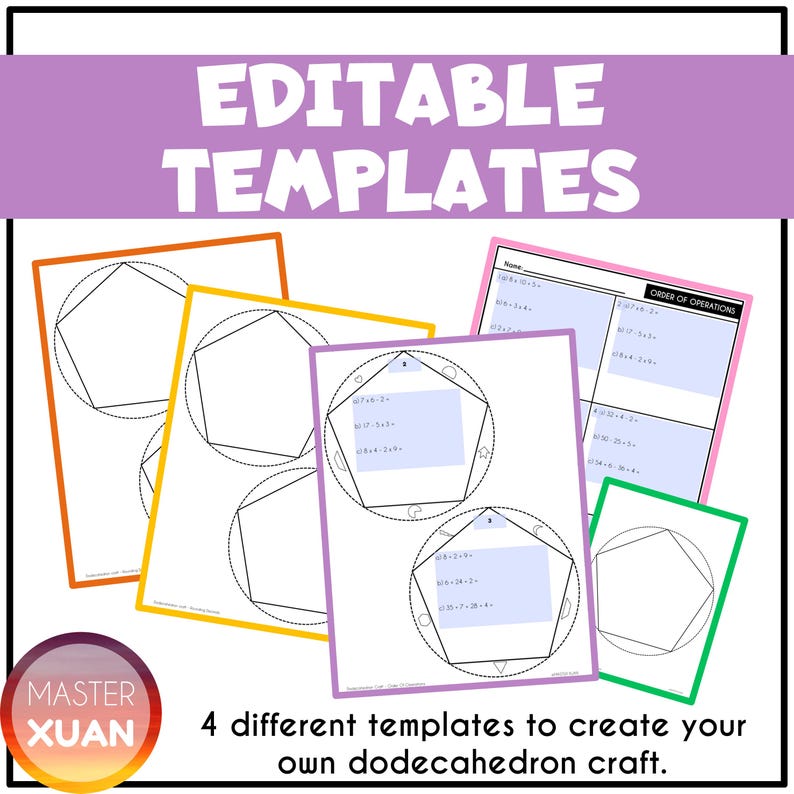 Order of Operations Hands on Activities for 5th Grade Math Worksheets ...