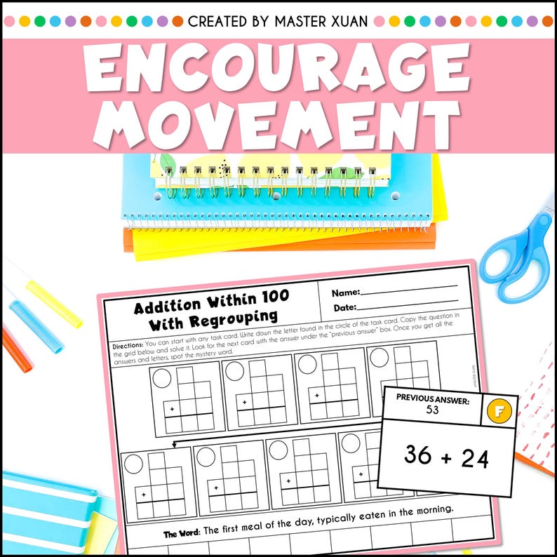 2nd Grade Addition & Subtraction Worksheets – Within 100, Regrouping ...