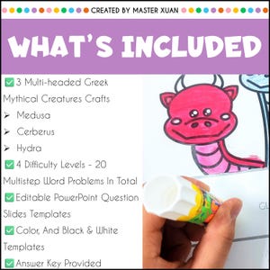 Greek Mythical Creatures Printable Craft Activities for Multi Step Word ...