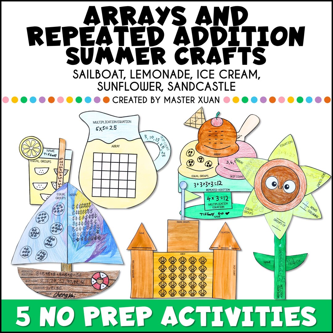 2nd Grade Math Multiplication Fun Summer Kids Activities Printables ...