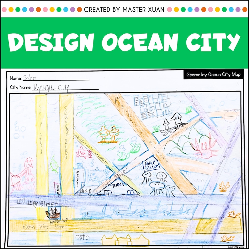 Parallel and Perpendicular Lines Activity 4th Grade Geometry Worksheet ...