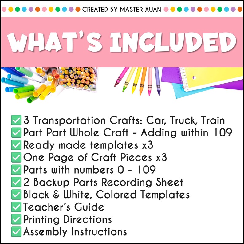 Kindergarten Addition 1st Grade Math Craft Kids Activity, Part Part ...