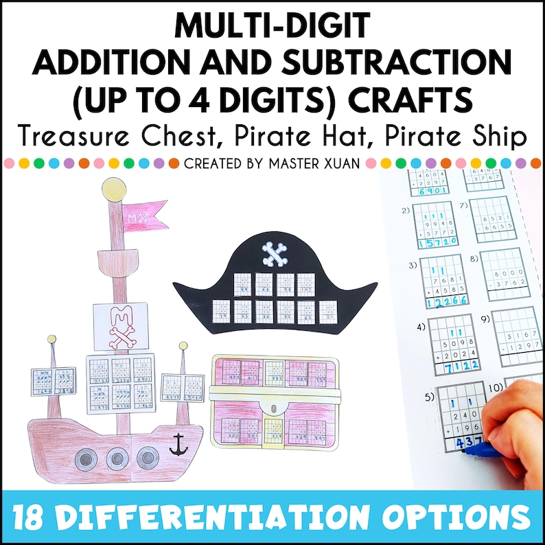 Kids Printable Pirate Ship Hat Mathematics Printables Pirate Crafts for ...