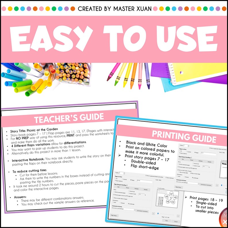 Cut and Paste Activity for 1st Grade Math Add & Subtract Within 20 ...