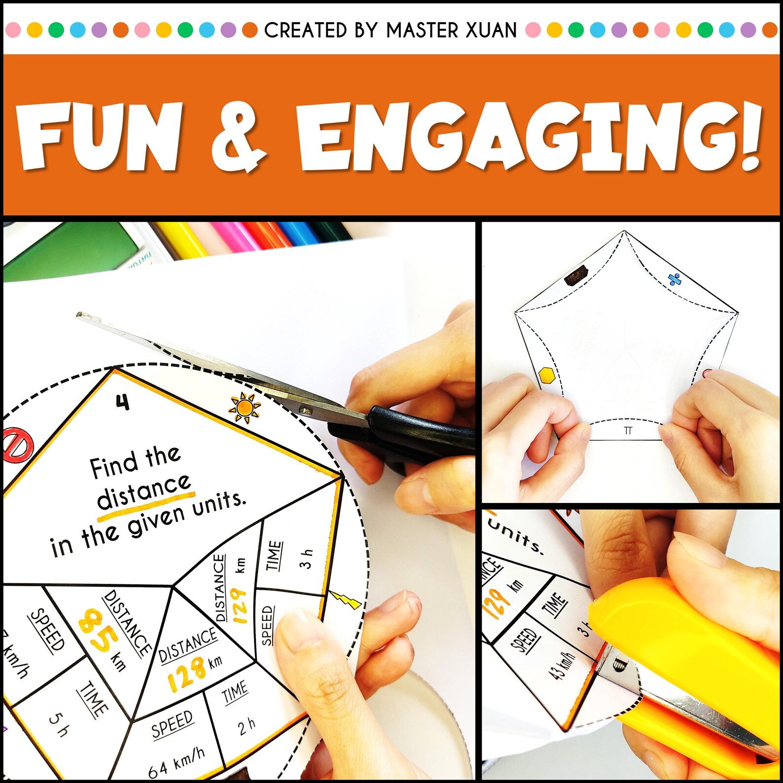 Speed Distance Time Triangle Formula Activity for 7th Grade Math ...