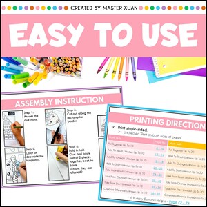 Addition and Subtraction up to 20 Word Problems Math Center 3D Humpty ...