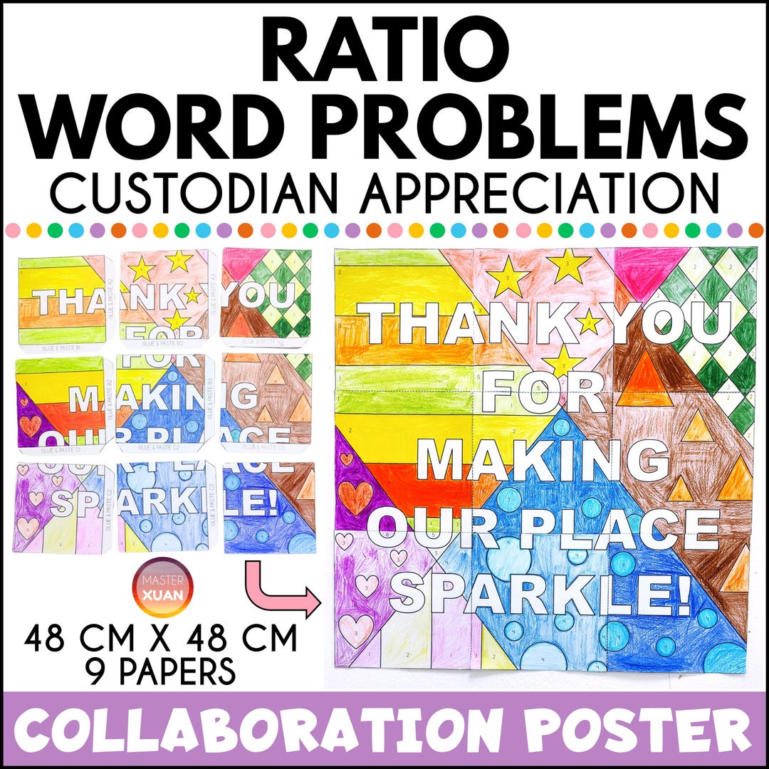 Custodian Appreciation Printable Paper Craft for Kids Collaboration ...