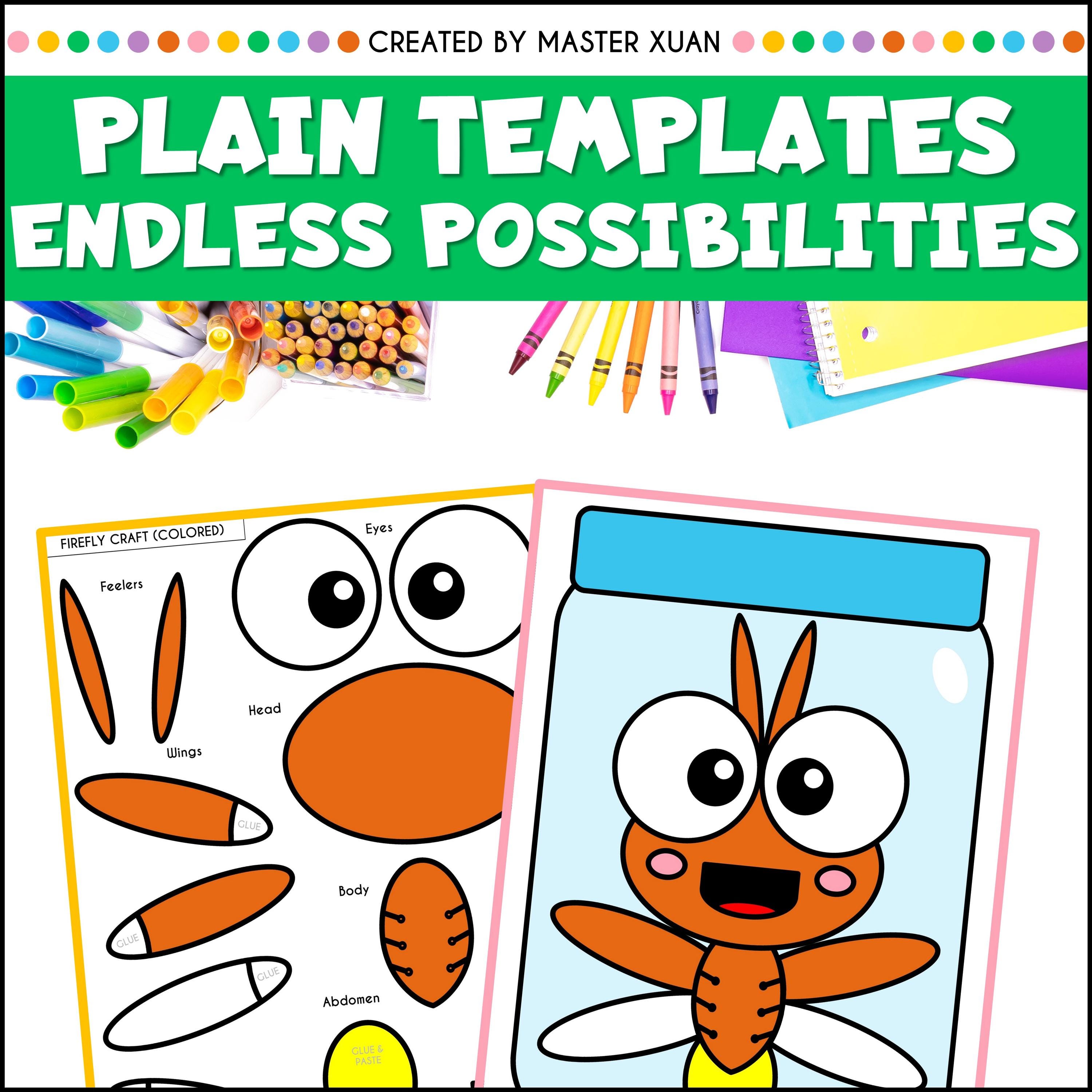 Spring Printable Firefly Crafts for Place Value Standard, Expanded and ...