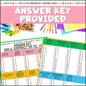 1st Grade Math Fact Practice Adding and Subtracting Within 20 Worksheet ...