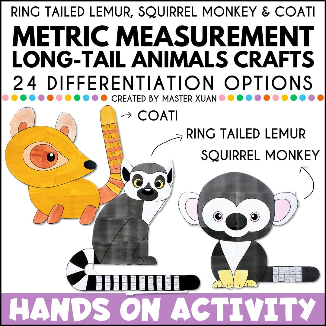 Animal Crafts for Kids Printable Activity for Math Bulletin Board for ...