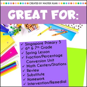 Convert Fractions to Decimals With Long Division Activity With Spring ...
