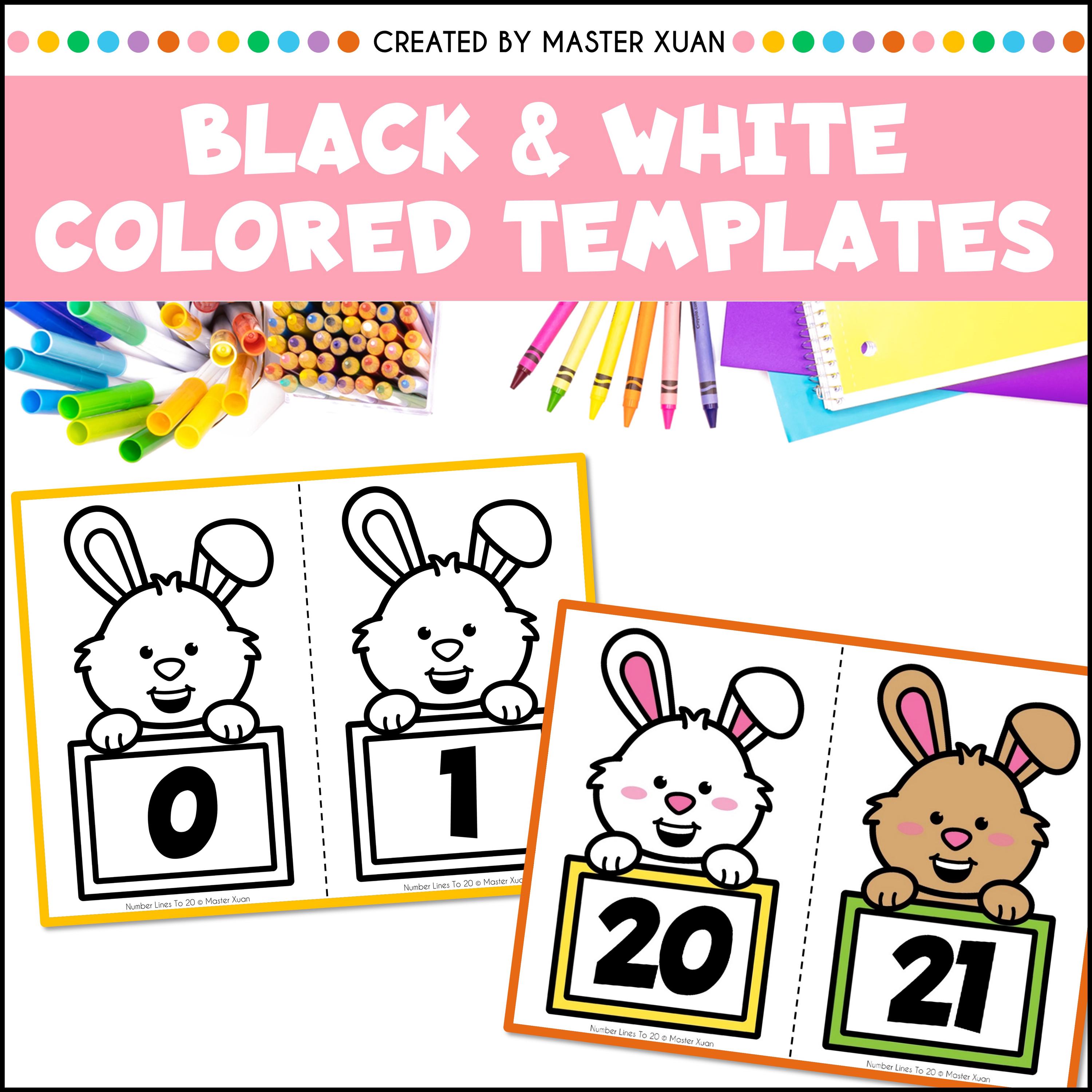 Classroom Number Line Display, Large Printable Number Lines to 20 ...