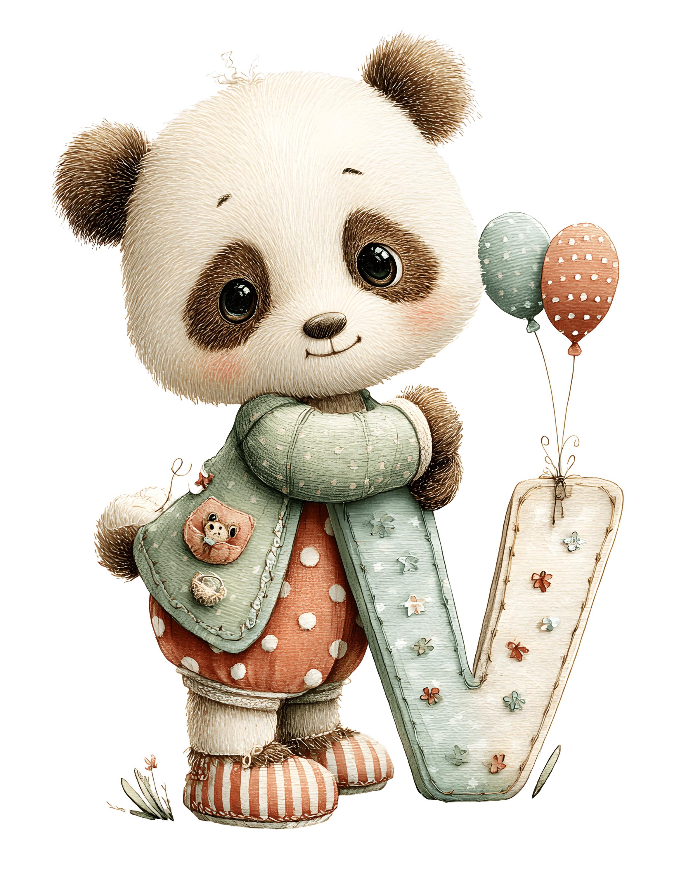 88 Whimsical Letters Baby Animals Alphabet Clipart Nursery Animal ...