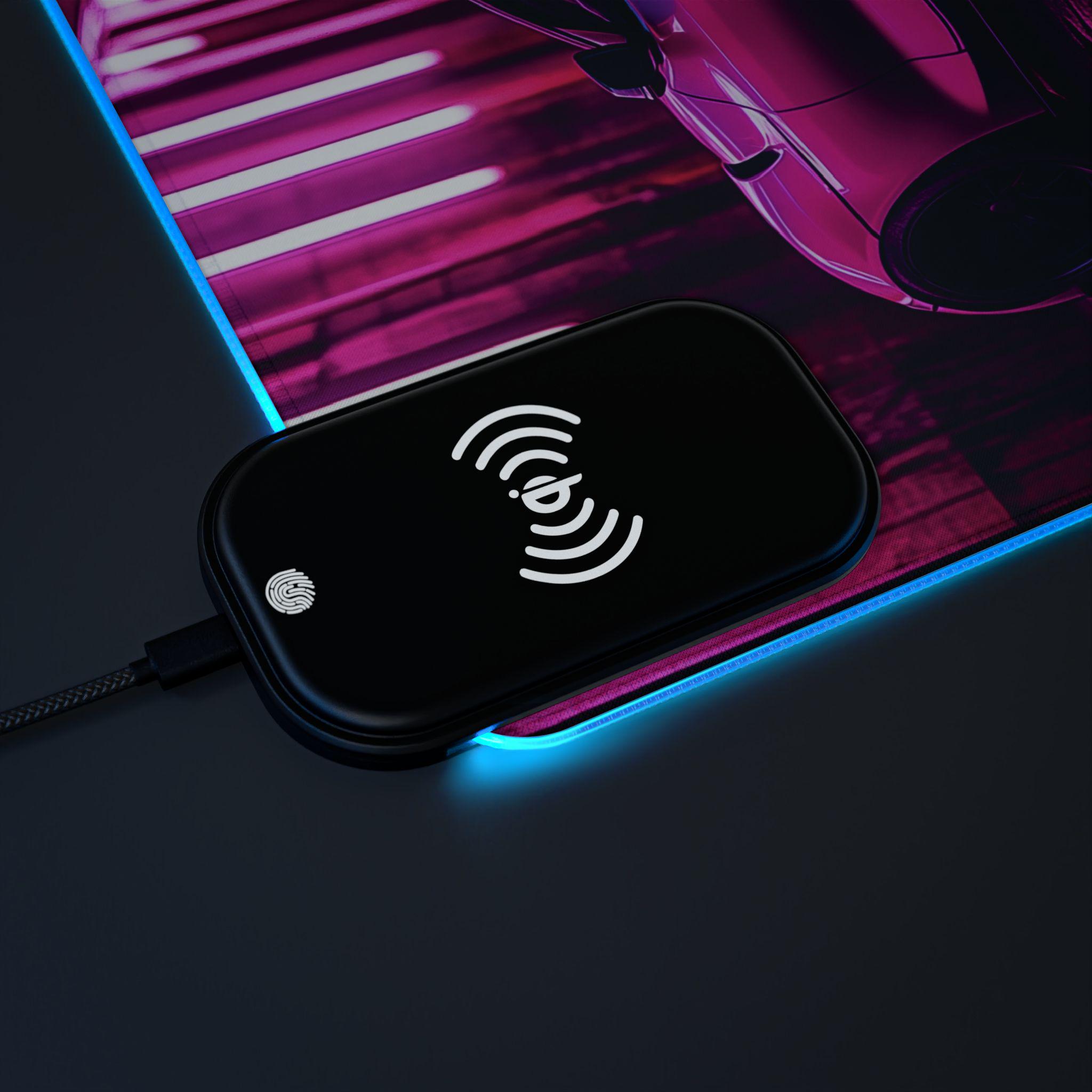 Toyota Supra MK5 LED Gaming Mouse Pad, Wireless Charging Desk Mat for ...