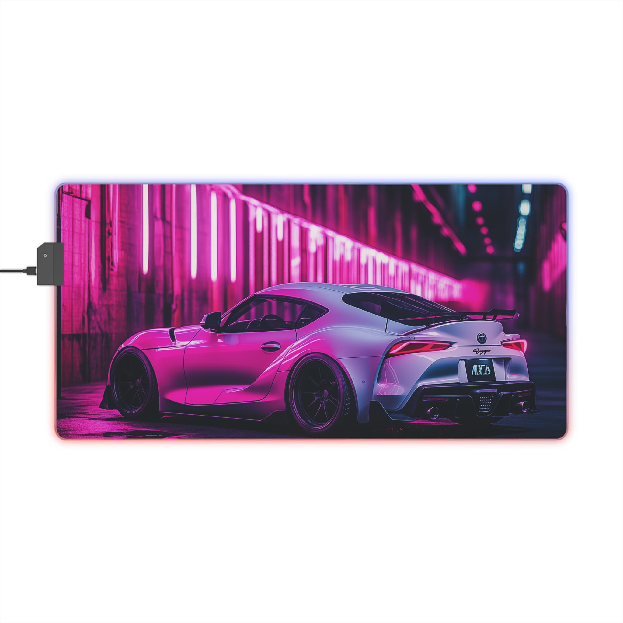 Toyota Supra MK5 Car LED Gaming Mouse Pad, RGB Desk Mat, Computer ...