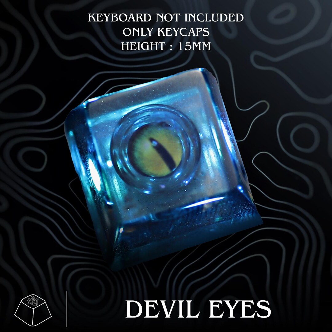 Devil Eyes - Custom Resin Artisan Keycap for Cherry MX Keyboards - Etsy