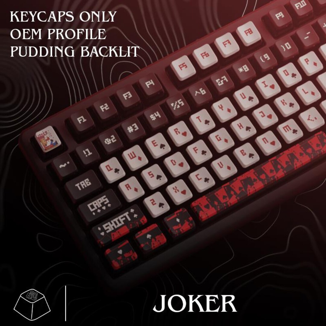 JOKER - PBT Pudding Keycaps OEM Profile 122 Keys for Mx Switch ...