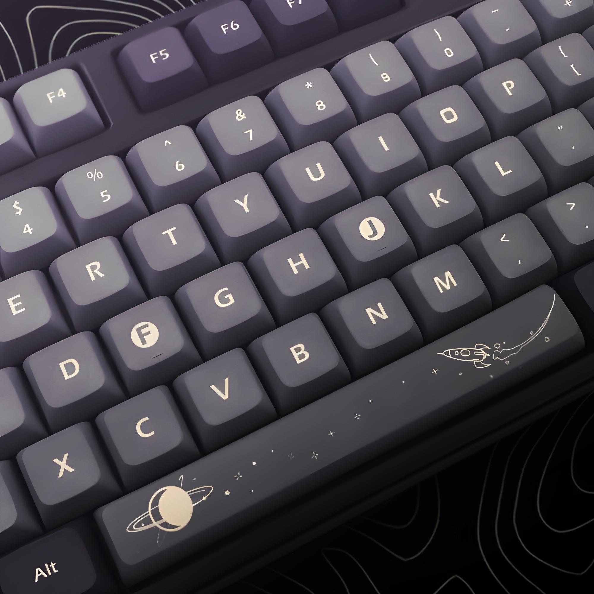 Apollo Theme XDA Keycap German French Spain Uk ISO/ANSI Key Dye Sub ...