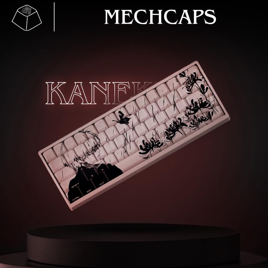KANEKI - PBT Keycaps Side Print Shine Through Cherry Profile for MX ...