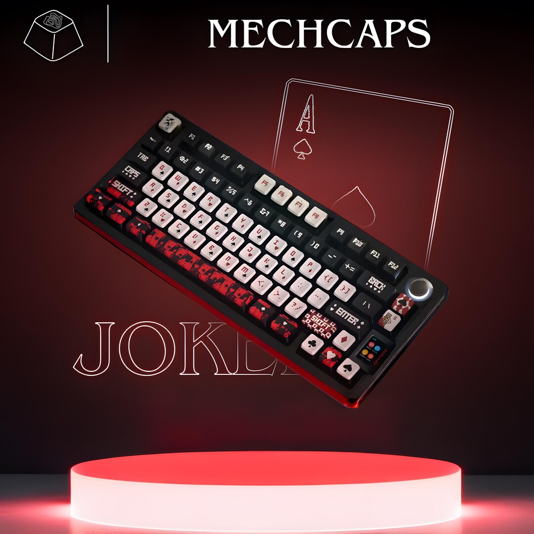 Joker Keycaps 122 Keys, OEM Profile, PBT, Pudding, Dye-sub, Mechanical ...